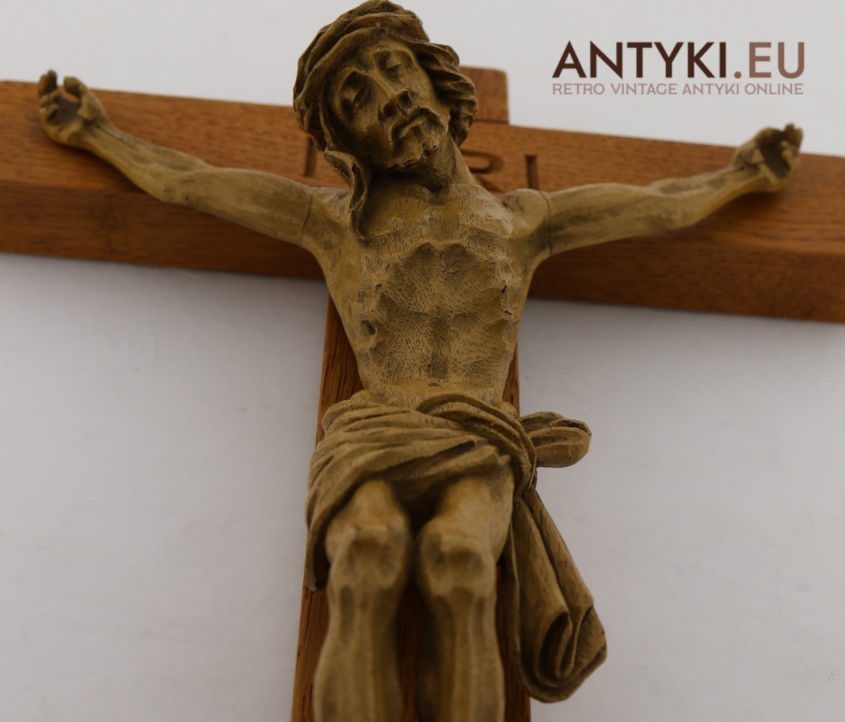 XL! Duży Krzyż Dębowy z Jezusem Chrystusem – Designerski Element w ...